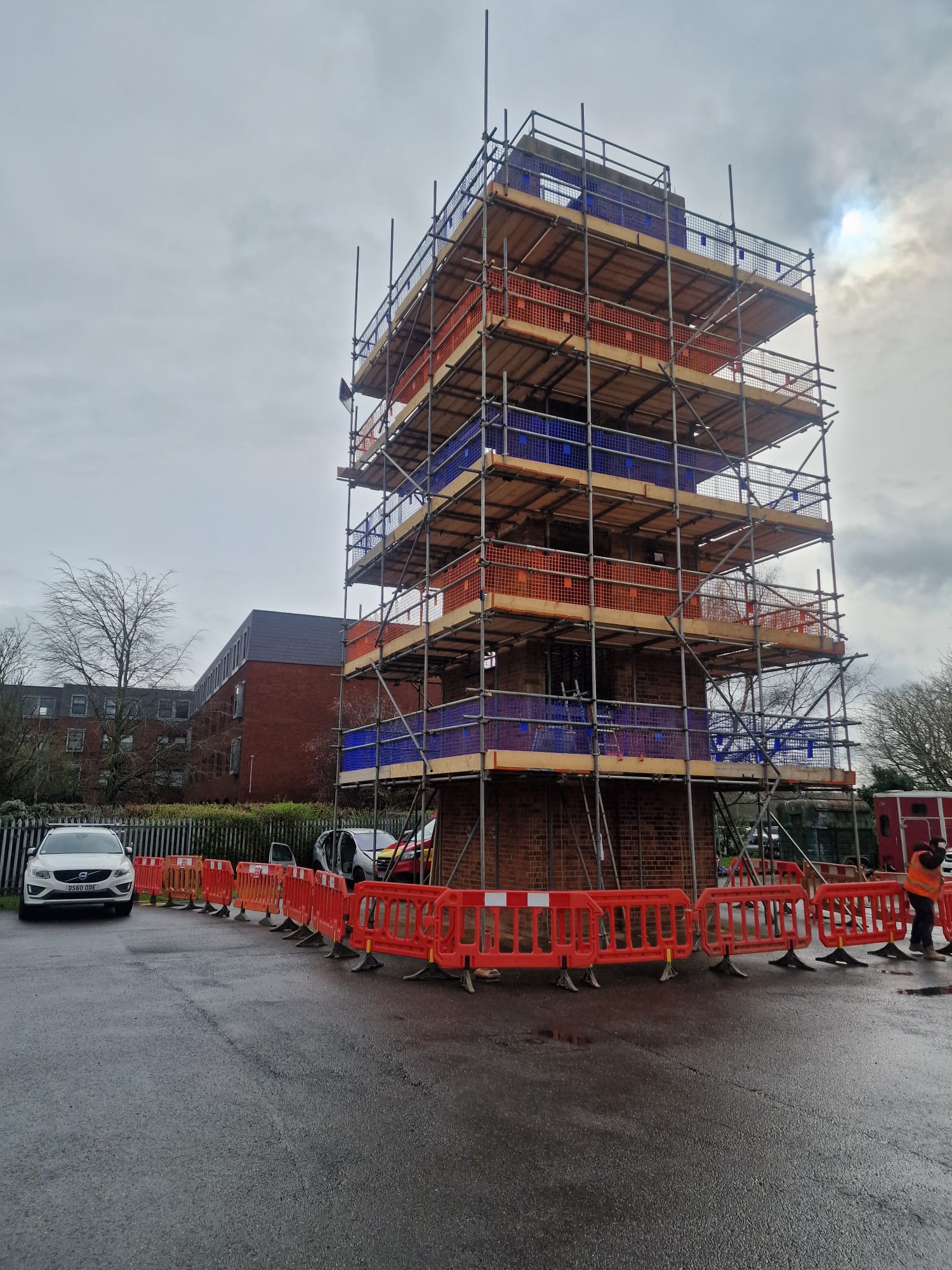 Scaffold for Wellingborough Fire Station | Earls Scaffolding